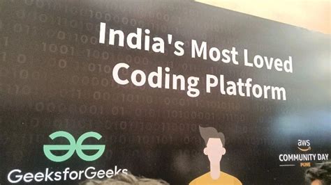 ankush wani on linkedin i visited geeksforgeeks booth at aws community