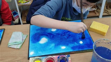 습식수채화로 그린 가을 밤하늘 Youtube