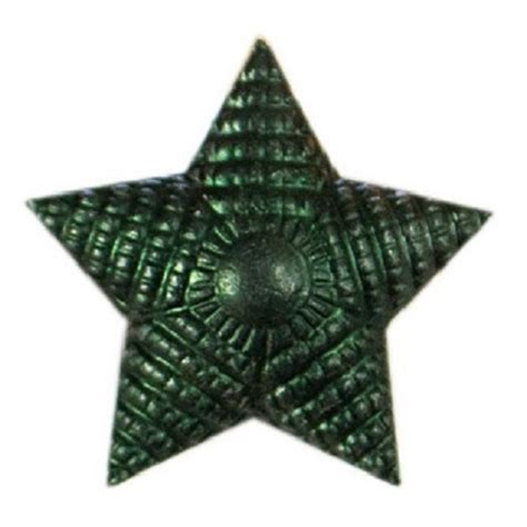 Звезда на погоны рифленая большая 20мм (метал.) полевая • KMF-SHOP