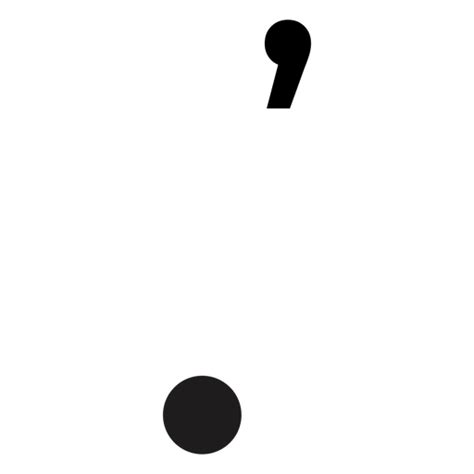 Comma Dot Spot Stroke Transparent PNG SVG Vector File