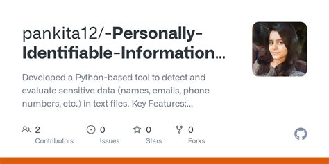 github pankita12 personally identifiable information pii scanner