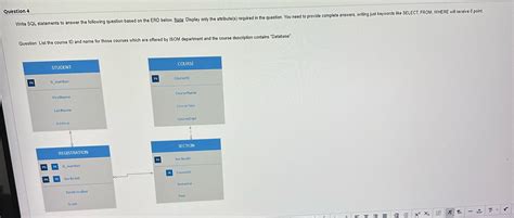 Write Sql Statements To Answer The Following Question