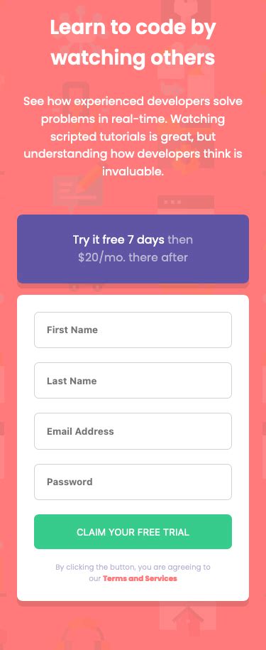 Github Teoh4770intro Component With Signup Form Master