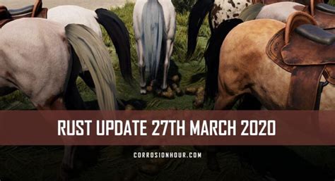 RUST Update 27th March 2020 RUST Updates RUST Update 27th March 2020 RUST Updates
