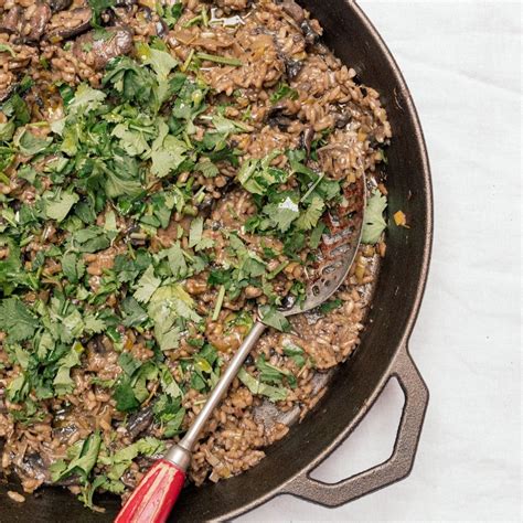 Mushroom And Leek Risotto Recipe Two Raw Sisters