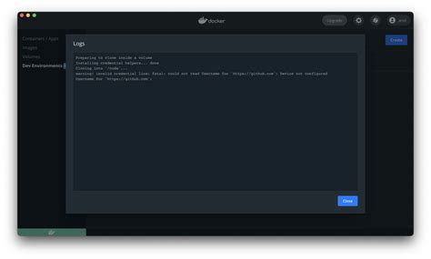 Cant Create Dev Environment With Private Github Repository · Issue 10 · Dockerdev