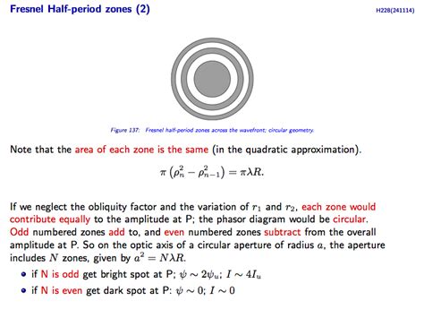 Diffraction Fresnel Half Period Zone Physics Stack Exchange