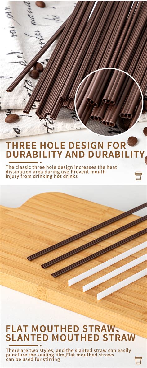 Premium Wholesale Coffee Stirrer Straw With Three Holes Lokyo