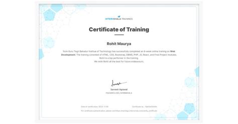 Rohit Maurya On Linkedin Successfully Completed The Web Development