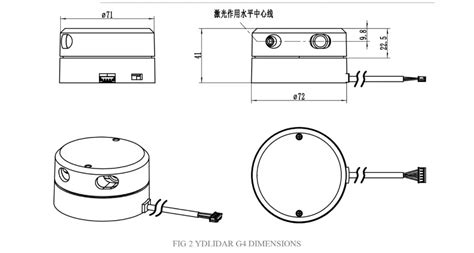 Ydlidar G4 16m Range 2d Lidar Sensor 360° Laser Scanner