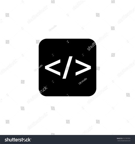 Programming Code Icon Stock Vector Royalty Free 721767976 Shutterstock