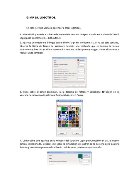 Gimp 19 Logotipo Pdf Ventana Informática Software Del Sistema