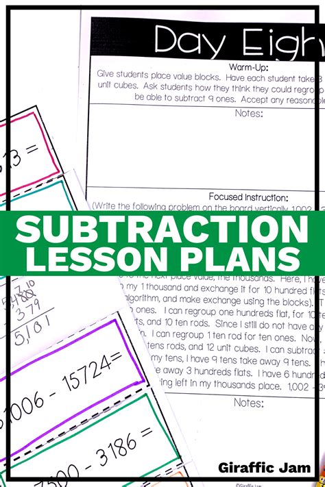 4th Grade Math Addition And Subtraction Lesson Plans For Standard Algorithm Math Lesson Plans