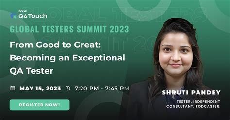 Shruti Pandey On Linkedin Global Testers Summit 2023 Shruti Pandey