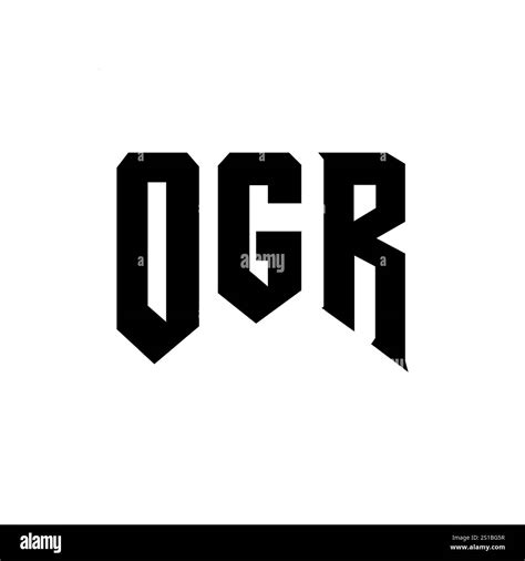 Ogr Letter Logo Design For Technology Company Ogr Logo Design Black And White Color Combination