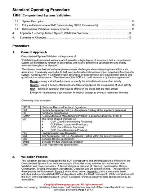 Val 040 Computerised Systems Validation Sample Pdf