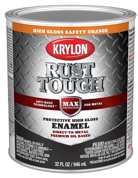 Krylon Rust Tough Gloss Anti Rust Safety Color Rust Control Enamel Safety Orange 1 Qt Do It Krylon Rust Tough Gloss Anti Rust Safety Color Rust Control Enamel Safety Orange 1 Qt Do It