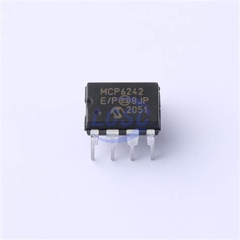 mcp6242 e p microchip tech c640425 lcsc electronics
