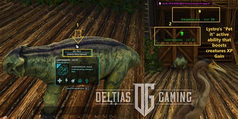 ARK Ascended Survival - Lystrosaurus XP ability - Deltia's Gaming