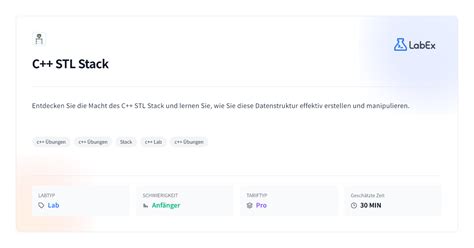 Meisterhaftes C Stl Stack Labex