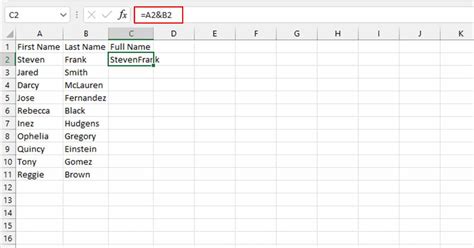 How To Combine Text In Excel