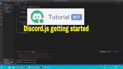 discord js bot development getting setup tutorial 2020 youtube
