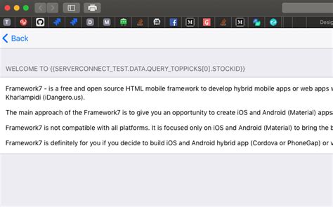 App Connect Binding Data On Framework 7 Sub Pages Need Help Wappler