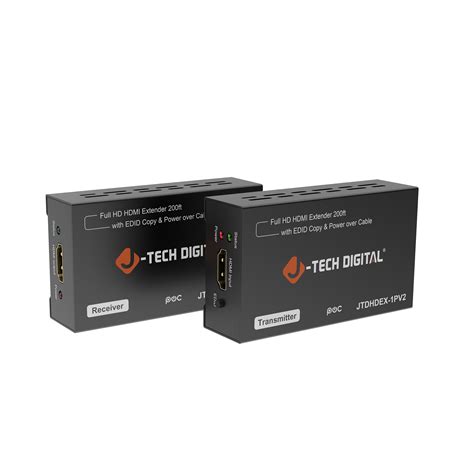1080p 60hz Hdmi Extender Balun Over Ethernet 200ft