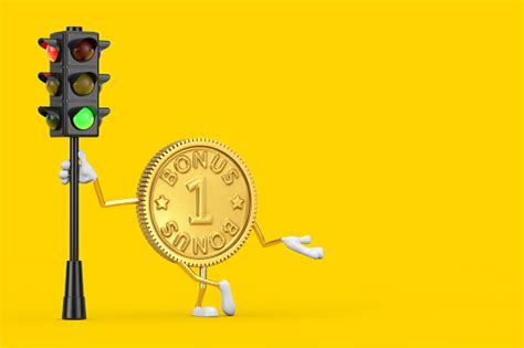 골든 로열티 프로그램 보너스 동전 사람 캐릭터 마스코트 교통 녹색 빛 3d 렌더링 경제에 대한 스톡 사진 및 기타 이미지 경제 광고 교통신호등 Istock
