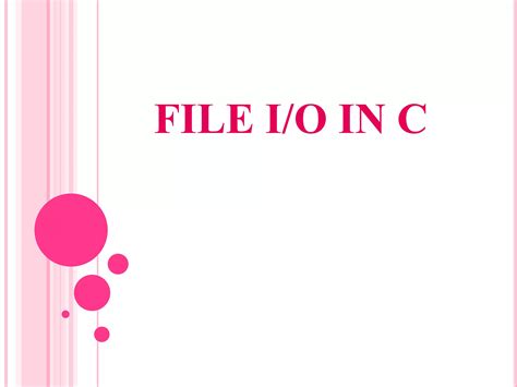 File Handling In Cppt Programming Languages Computing