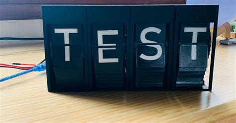 Split Flap Display V1 By ConnorQuist Download Free STL Model Printables Com