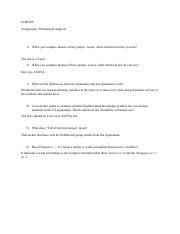 Assignment Statistical Analysis Pdf Assignment Statistical Analysis When You