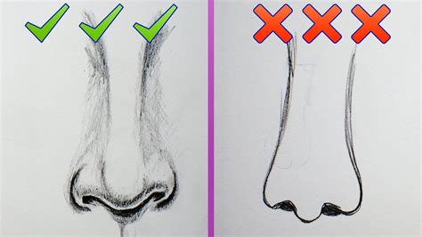 Do S And Dont S How To Draw More Realistic Noses For Beginners About Face TheArtSherpa