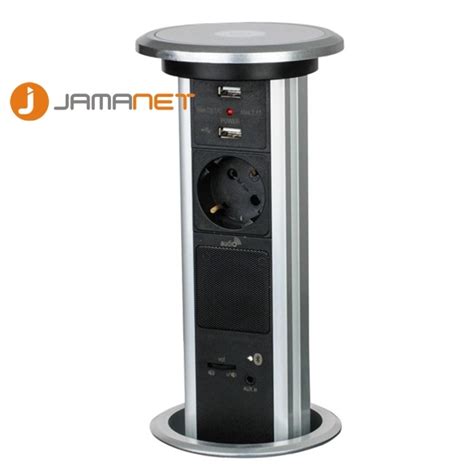 Jamanet Space Saving Wireless Hidden Adjustable Auto Pop Up Down USB Type C Desk Socket Anti