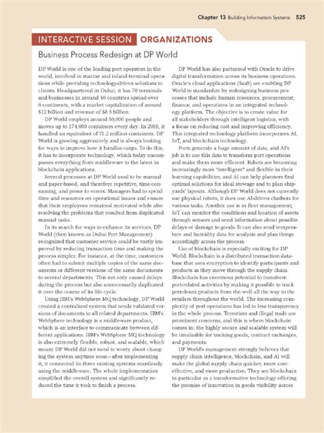 Mis Hw07 Ch13 Business Process Redesign Pdf