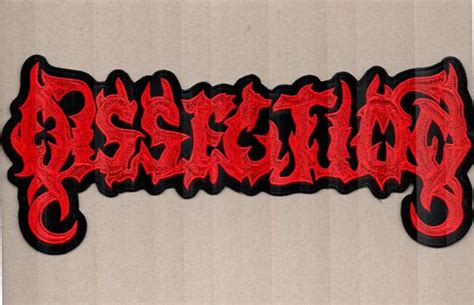 Dissection Solid Red Logo Backpatch Etsy