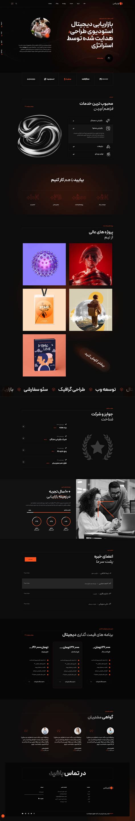 قالب Html خلاقانه و شرکتی آوتریکس، Avtrix راست چین