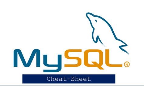 Mysql Cheat Sheet