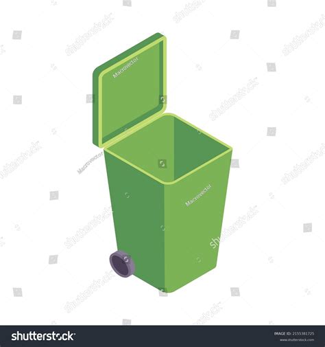 Isometric Garbage Recycling Composition Sorting Pressing Stock Vector Royalty Free 2155381725