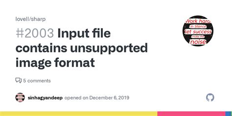 Input File Contains Unsupported Image Format · Issue 2003 · Lovell