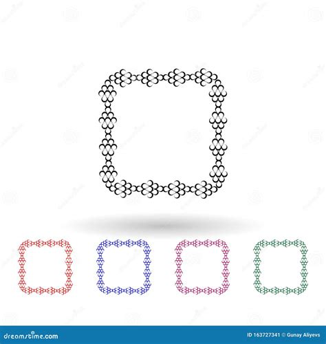 Decorativeframe And Border Multi Color Icon Simple Thin Line Outline Vector Of Frame Icons For