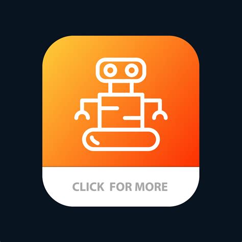 Exoskeleton Robot Space Mobile App Button Android And Ios Line Version 14334763 Vector Art At