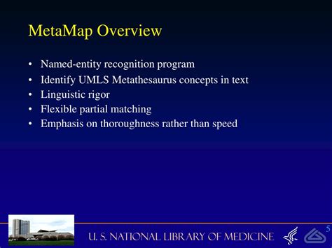 Ppt Nlm Indexing Initiative Tools For Nlp Metamap And The Medical