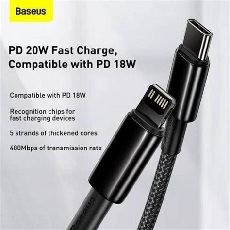 Baseus Tungsten Gold Fast Charging Data Cable Type C To Ip Pd20w Daraz Pk