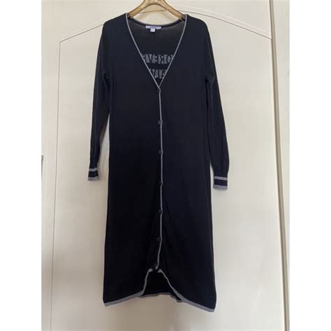 Esp Brand Zxs เสื้อคลุมตัวยาว งานปัก สีดำ Shopee Thailand