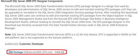 Download Microsoft Sql Server 2000 Dts Designer Components 下載