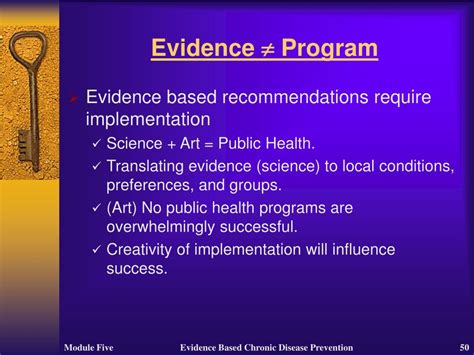 PPT - Evidence Based Chronic Disease Prevention Module Five: Developing Evidence Based Program ...