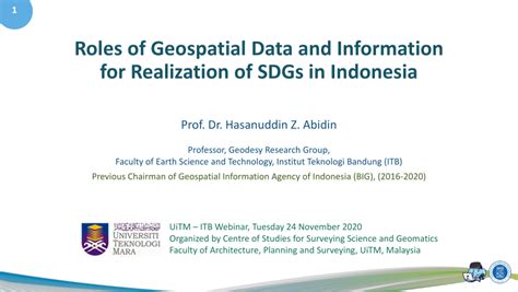 Pdf Roles Of Geospatial Data And Information For Realization Of Sdgs