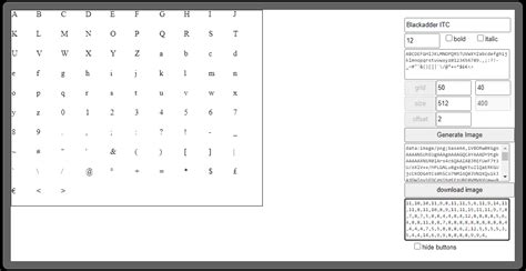 Spritefont Generator For Construct 2 3 Game Making Tools