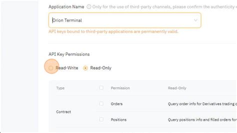 Bybit Account And Api Key Creation Orion Terminal